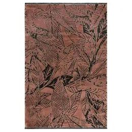 Teppich Esprit "Inga", cognac braun, B:200cm H:10mm L:290cm, Polyester, Teppiche, Teppich, Kurzflorteppich, gewebt, floral, modern, Wohnzimmer, natur