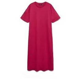 V&eacute;ro Moda Shirtkleid VERO MODA "VMMOLLY SS OVERSIZE CALF DRESS NOOS", Damen, Gr. M, N-Gr, jazzy, Single Jersey, Obermaterial: 100% Baumwolle, unifarben, regular fit lang, Rundhals, Kleider Shirtkleid, Baumwolle, regular fit