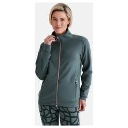 Sweatjacke STOOKER WOMEN "JARA Sport Stretch Sweatjacke", Damen, Gr. 44/46, balsam gr&uuml;n, angeraute Sweatware, 55% Polyester, 40% Viskose, 5% Elasthan, regular fit, ohne Ausschnitt, Sweatjacken Sweatjacke, Sweatjacke Regular Fit Moderner Casual-Look f&uuml;r Damen