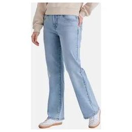 5-Pocket-Jeans STOOKER WOMEN "MARY Denim 5-Pocket Hose", Damen, Gr. 36, L&auml;nge 30, light blau wash, Jersey, 99% Baumwolle, 1% Elasthan, weit lang, Jeans 5-Pocket-Jeans, Wide Leg Fit Casual Clean Wash Stretch f&uuml;r Damen