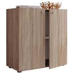 Kommode Vcm "Holz Kommode Sideboard Anrichte Vandol 1 Dreht&uuml;ren", braun (sonoma, eiche (s&auml;gerau)), B:70cm T:36cm, Sideboards, Kommode