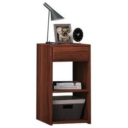 Nachttisch Vcm "Holz Nachttisch Nachtschrank Sledo Schublade Maxi", braun (kern, nussbaum), B:35cm T:35cm, Sideboards, Nachttisch