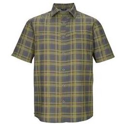 Funktionshemd Killtec "KOS 64 MN WVN SHRT", Herren, Gr. M, Normalgr&ouml;&szlig;en, olivgr&uuml;n, Obermaterial: 100% Polyester;Futter: 100% Polyester, Hemden, Karierte Herrenhemd, schnelltrocknend, mit Brusttaschen