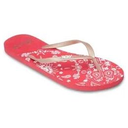 Sandale Roxy "New Viva Printed", Damen, Gr. 7(37), hibiscus, Obermaterial:Obermaterial: 98% Synthetik/2% Metall, Futter: 100% Synthetik, Laufsohle: 100% Schwammgummi;, Schuhe Sandale