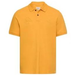Poloshirt Camel Active, Herren, Gr. L, sunflower, Piqu&eacute;, Obermaterial: 100% Baumwolle, bestickt, unifarben, normal h&uuml;ftbedeckend, Rundhals, B&uuml;ndchen, Shirts, mit Stickerei auf der Brust