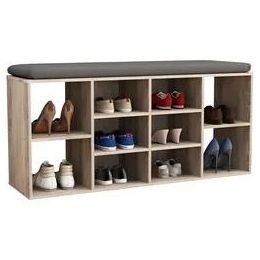 Schuhregal Vcm "Holz Regal Schuhschrank Schuhregal Hinsol S", braun (sonoma, eiche), B:104cm T:30cm, Regale, Schuhregal