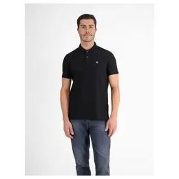 Poloshirt Lerros "Poloshirt mit COOL & DRY Funktion in Piqu&eacute;-Qualit&auml;t", Herren, Gr. L, schwarz, 60% Baumwolle, 40% Polyester, ohne Ausschnitt, Shirts, Atmungsaktiver Baumwollmix, Feine Piqu&eacute;-Qualit&auml;t, Zeitloser Polo-Style