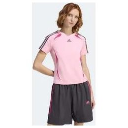 T-Shirt Adidas ORIGINALS "TEAMGEIST", Damen, Gr. S, light pink, real magenta, utility schwarz, Obermaterial: 79% Polyester, 21% Elasthan, Rundhals, Shirts T-Shirt