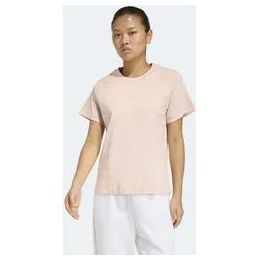 T-Shirt Adidas SPORTSWEAR "SOFT LUXUS", Damen, Gr. M, blush pink, Obermaterial: 100% Baumwolle, Rundhals, Shirts T-Shirt