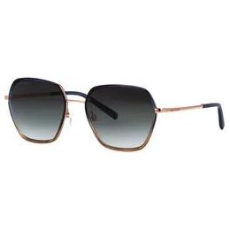 Marc O'Polo Sonnenbrille MARC O'POLO "Modell 505122", Damen, blau verlauf, ros&eacute;gold, leicht gl&auml;nzend, leicht transparent, metallic, Sonnenbrillen Sonnenbrille, Form Hexagon, Logoschriftzug auf B&uuml;gel, Metallfassung