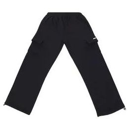 Cargohose DROPSIZE "Dropsize SINGLE POCKET CARGO", Herren, Gr. M, US-Gr&ouml;&szlig;en, schwarz, 70% Baumwolle, 30% Polyester, unifarben, oversize, Hosen Cargohose