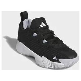 Basketballschuh Adidas PERFORMANCE "Adidas INITIATION KIDS", M&auml;dchen, Gr. 36, core schwarz, halo silber, ftwr wei&szlig;, Textil, Schuhe, f&uuml;r Kinder & Jugendliche
