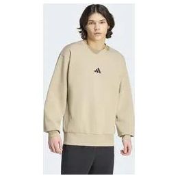 Sweatshirt Adidas SPORTSWEAR "ESSENTIALS FEELCOZY", Herren, Gr. L, wonder cargo, schwarz, Obermaterial: 70% Baumwolle, 30% Polyester, normal, Rundhals, angesetztes B&uuml;ndchen, Sweatshirts Sweatshirt