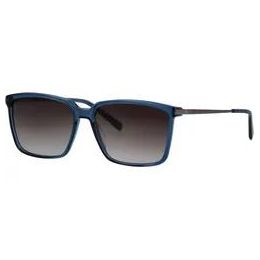HUMPHREY&acute;S eyewear Sonnenbrille HUMPHREY ́S EYEWEAR "Modell 585352", Damen, blau, transparent, leicht transparent, Sonnenbrillen Sonnenbrille, Form Karree/Eckig, Logoschriftzug auf B&uuml;gel, Kombifassung