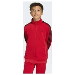 Trainingsjacke Adidas ORIGINALS "FIREBIRD LOCKERES TRACK", M&auml;dchen, Gr. 128, better scarlet, schwarz, Obermaterial: 100% Polyester, Jacken Trainingsjacke