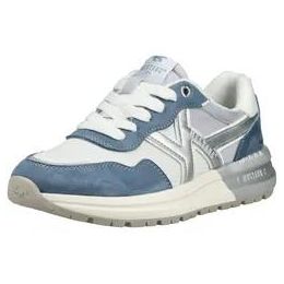 Sneaker Mustang SHOES "Mustang Shoes Sneaker Textil", Damen, Gr. 40, hellblau, silber, Textil, Schuhe Sneaker