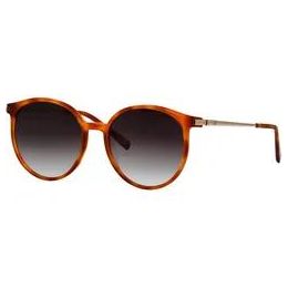 HUMPHREY&acute;S eyewear Sonnenbrille HUMPHREY ́S EYEWEAR "Modell 585353", Damen, honig havanna, gemustert, leicht durchscheinend, matt, Sonnenbrillen Sonnenbrille, Form Panto, Logoschriftzug auf B&uuml;gel, Kombifassung