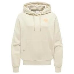 Kapuzenpullover Ragwear "Pirita PP", Damen, Gr. M (38), ecru, Material: 70% Baumwolle, 30% Polyester, oversize h&uuml;ftbedeckend, hoch geschlossener Ausschnitt, &Auml;rmel ohne &Auml;rmelschlitz Rippb&uuml;ndchen, Pullover Kapuzenpullover, oversized Damen Hoodie mit Print-Akzenten