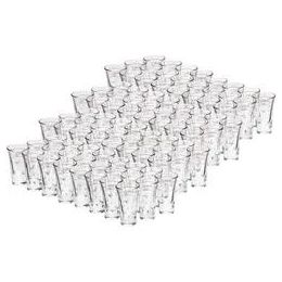 Schnapsglas Van Well "Stamper geeicht mit Rotring Dublino 2 cl + 4cl 96er Set transparent", bunt (transparent), B:5cm H:9cm &Oslash;:5cm, Glas, Trinkgef&auml;&szlig;e, Sp&uuml;lmaschinenfest