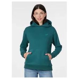 Kapuzensweatshirt Ragwear "COOLBIA", Damen, Gr. M, ocean gr&uuml;n, Sweatware, Obermaterial: 70% Baumwolle, 30% Polyester, unifarben, normal, Rundhals, Sweatshirts, Klassisch mit K&auml;ngurutasche, Kapuze und Marken-Logo