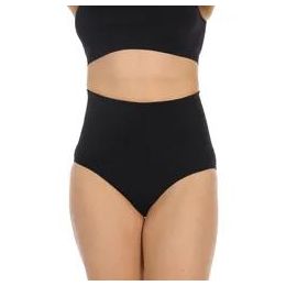 Slip MAGIC BODYFASHION, Damen, Gr. XXL, schwarz, Obermaterial: 90% Polyamid, 10% Elasthan, figurbetont, Unterhosen Slip, eng, hoch geschnitten, formend, nahtlos, bequem, basic, schimmernd