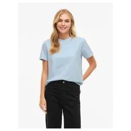 Kurzarmshirt Vila "VINORA S/S T-SHIRT - NOOS", Damen, Gr. L, nantucket breeze, Jersey, Obermaterial: 96% Baumwolle, 4% Elasthan, unifarben, regular fit normal, Rundhals, Shirts, Baumwollmischung, regular fit