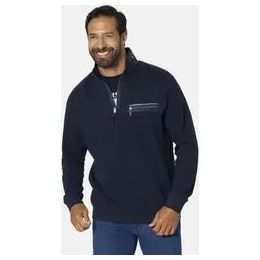 Sweatshirt Jan Vanderstorm "Sweatshirt ABBO", Herren, Gr. 7XL, blau (dunkelblau), Obermaterial: 100% Baumwolle CO., Sweatshirts Sweatshirt