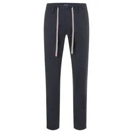 Stretch-Hose MAC "Pedro", Herren, Gr. 34, L&auml;nge 32, midnight blau, Twill, Obermaterial: 77% Baumwolle, 20% Polyamid, 3% Elasthan, klassisch lang, Hosen, Bund mit sportivem Tunnelzug