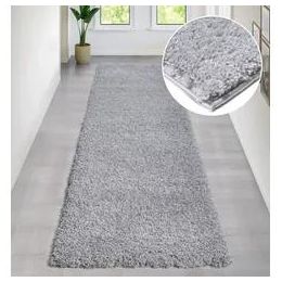 Hochflor-Teppich OTTO HOME "Viva Shaggy, in Standard- und Premium-Qualit&auml;t, 30 mm oder 45 mm H&ouml;he" Gr. 11, grau (hellgrau), B:67cm H:45mm L:230cm, Kunstfaser, Teppiche, Uni Farben, einfarbig, besonders weich und kuschelig, Kundenliebling