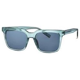 Sonnenbrille Tom Tailor "Modell 676015", Damen, blau transparent, leicht transparent, Sonnenbrillen Sonnenbrille, Form Karree/Soft, Logoschriftzug auf B&uuml;gel, Kunststofffassung