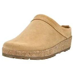 Hausschuh Haflinger "Haflinger Hausschuhe Leder", Herren, Gr. 40, hellbraun, Leder, Schuhe Hausschuh