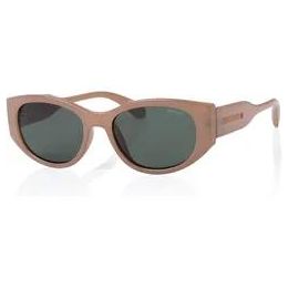 Sonnenbrille Superdry "Modell 996072", Damen, braun, leicht gl&auml;nzend, Sonnenbrillen Sonnenbrille, Form CatEye, Logoschriftzug auf B&uuml;gel, Kunststofffassung