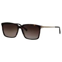 HUMPHREY&acute;S eyewear Sonnenbrille HUMPHREY ́S EYEWEAR "Modell 585352", Damen, havanna, gemustert, leicht durchscheinend, matt, Sonnenbrillen Sonnenbrille, Form Karree/Eckig, Logoschriftzug auf B&uuml;gel, Kombifassung