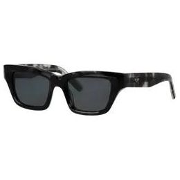 Sonnenbrille MINI EYEWEAR "Modell 746032", Damen, schwarz grau havanna, gemustert, Sonnenbrillen Sonnenbrille, Form CatEye, Logoschriftzug auf B&uuml;gel, Kunststofffassung