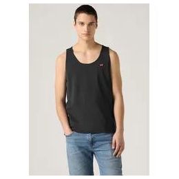 Levi's Tanktop LEVI'S "LSE HOUSEMARK TANK", Herren, Gr. XXL, schwarz phantom, Jersey, Obermaterial: 100% Baumwolle, unifarben, regular fit normal, Rundhals, Tops Tanktop, mit Logo Stickerei