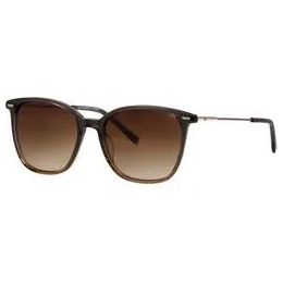 HUMPHREY&acute;S eyewear Sonnenbrille HUMPHREY ́S EYEWEAR "Modell 585346", Damen, grau, braun verlauf, leicht transparent, Sonnenbrillen Sonnenbrille, Form Karree/Soft, Logoschriftzug auf B&uuml;gel, Kombifassung