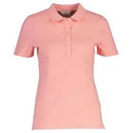 Poloshirt Gant "SLIM FIT ARCHIVE SHIELD PIQUE", Damen, Gr. XXL, hell pink, Piqu&eacute;, Obermaterial: 97% Baumwolle, 3% Elasthan, slim fit normal, Rippb&uuml;ndchen, Shirts
