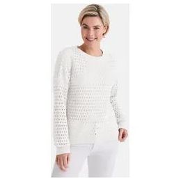 Strickpullover STOOKER WOMEN "LULU Knitted Shirt Strickpullover", Damen, Gr. 48/50, wei&szlig;, Strick, 50% Polyacryl, 50% Baumwolle, regular fit, Rundhals, Pullover Strickpullover, Strick-Pullover Rundhals f&uuml;r Damen