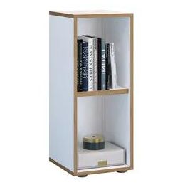 B&uuml;cherregal Vcm "Holz B&uuml;ro Regal B&uuml;cher Ordner Aktenregal Salia 2f", wei&szlig;, B:30cm T:33cm, Regale, B&uuml;cherregal