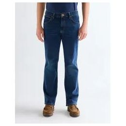 Bootcut-Jeans Wrangler, Herren, Gr. 34, L&auml;nge 32, classic_blau, Denim/Jeans, Obermaterial: 99% Baumwolle, 1% Elasthan, bootcut fit lang, Jeans, Bootcut fit