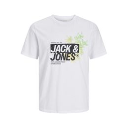Jack & Jones Jack & Jones T-Shirt 'JJJaxon' Herren Gr&ouml;&szlig;e L hellgelb / hellgr&uuml;n / schwarz / wei&szlig;