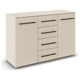 Kombikommode Rauch "Sideboard Schubladenkommode AVOLA mit Dekorfront", beige (champagner), B:120cm H:81cm T:42cm, Holzwerkstoff, Sideboards, Kombikommode, vier gro&szlig;e Schubladen und 2 T&uuml;ren, mit 4 Einlegeb&ouml;den MADE IN GERMANY