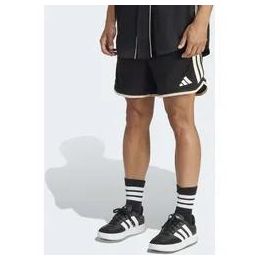 Shorts Adidas SPORTSWEAR "M STA SEAS SHO", Herren, Gr. XXL, N-Gr, schwarz, sanftes wei&szlig;, normal, gr., Obermaterial: 100% Polyester, Hosen Shorts