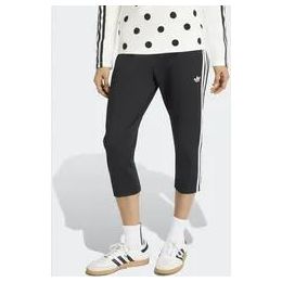Sporthose Adidas ORIGINALS "3/4 SUPERSTAR", Damen, Gr. L, N-Gr, schwarz, normal, gr., Obermaterial: 50% Baumwolle, 43% Polyester, 7% Elasthan, Hosen Sporthose