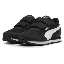 Sneaker Puma "ST Runner v4 Mesh Sneakers Kinder", M&auml;dchen, Gr. 34.5, schwarz, wei&szlig;, Obermaterial: Textil, Synthetik. Futter: Textil. Innensohle: Textil. Laufsohle: Gummi, Schuhe Sneaker