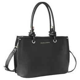 Henkeltasche Marco Tozzi, Damen, Gr. B/H/T: 25cm x 19cm x 11cm, schwarz, Lederimitat, unifarben, Taschen, Damen Umh&auml;ngetasche, Schultertasche mit wertigm Logoschriftzug