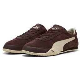 Sneaker Puma "BELLA UT CLASSIC", Herren, Gr. 42, chocolate braun, alpine snow, Leder, mehrfarbig, Schuhe Sneaker, f&uuml;r sportlichen Look im Alltag, mit Leder-Obermaterial