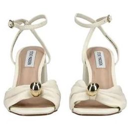 High-Heel-Sandalette Steve Madden "Steve Madden Sandalen Leder", Damen, Gr. 41, ivory, Leder, Schuhe