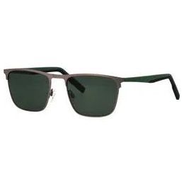 Sonnenbrille Tom Tailor "Modell 677001", Herren, gr&uuml;n, grau, matt, Sonnenbrillen Sonnenbrille, Form Karree/Eckig, Logoschriftzug auf B&uuml;gel, Kombifassung