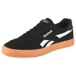 Sneaker Reebok CLASSIC "Reebok COURT ADVANCE VULC", Herren, Gr. 42, jet schwarz, hellwei&szlig;, tan, Synthetik, Textil, Schuhe Sneaker